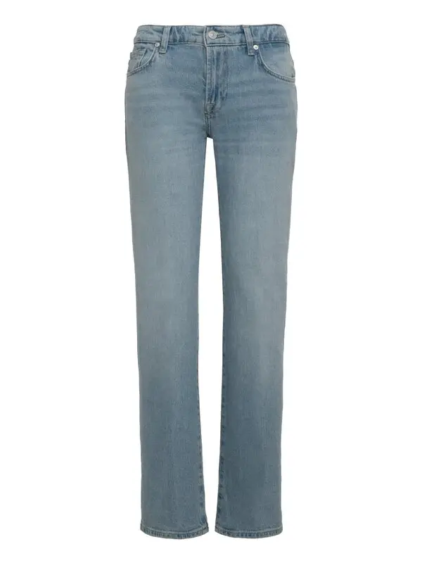 7 For All Mankind Calie Straight Leg Jeans - Denim