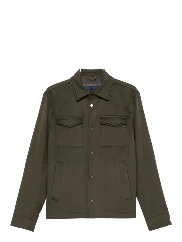 Herno Button-up Chest-pocket Jacket - Verdone