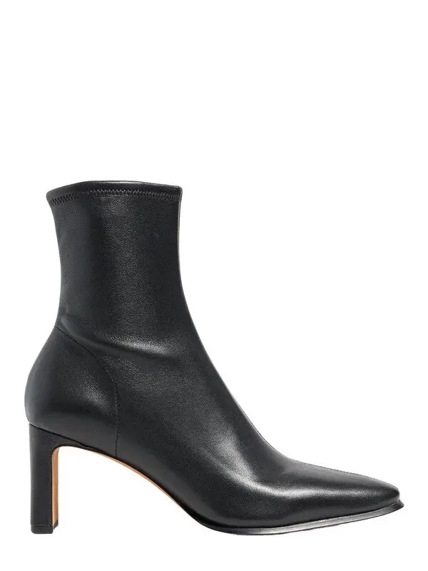 Vince Brock Leather Ankle Boots - Black