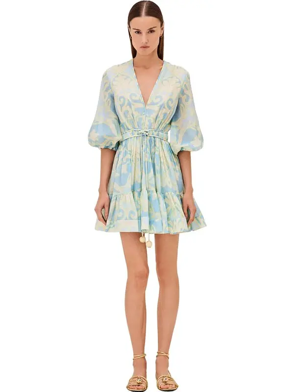 Alexis Capri Dress - Blue Vine