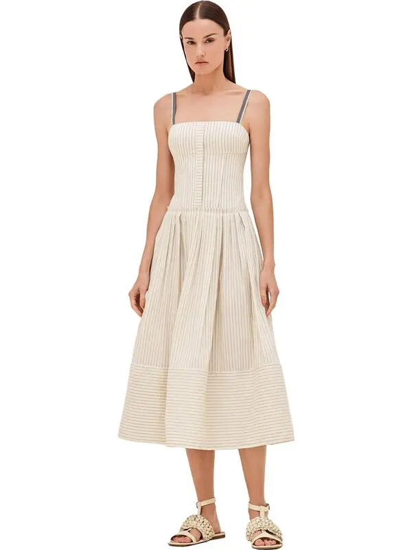 Alexis Palmi Dress Striped Midi Dress - Stripe