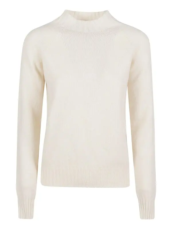 DRUMOHR Crew Neck Fine Knit Sweater - White
