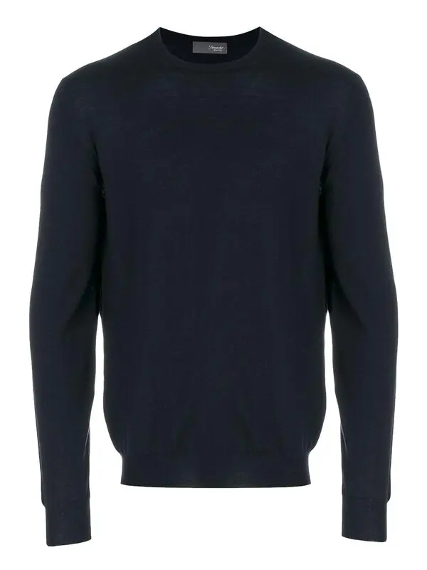 DRUMOHR Long Sleeve Crew Neck Sweater - Grey