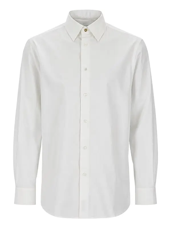 Paul Smith Camicia Regular Fit In Cotone - White