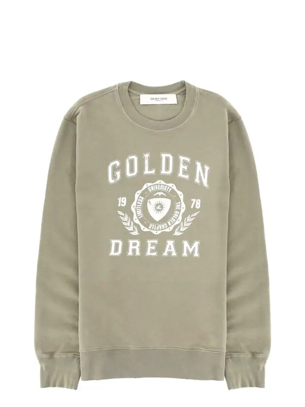 GOLDEN GOOSE Felpa Regular Fit - Beige
