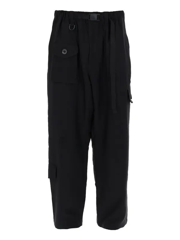 Y3 Cargo Pants In Technical Fabric - Black
