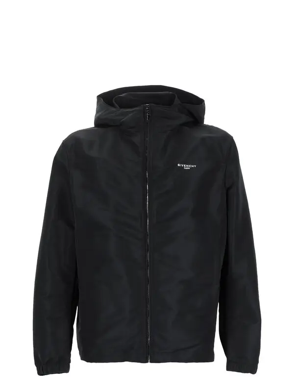 Givenchy Logo Windbreaker Jacket - Black