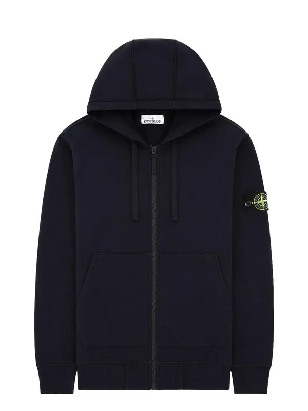 Stone Island Felpa Con Cappuccio - Blue