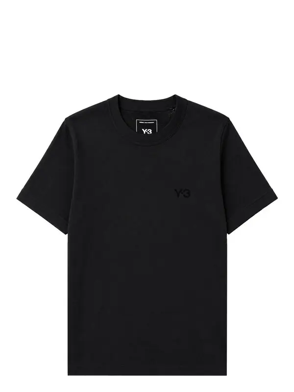 Y3 T-shirt Slim Fit Con Logo - Black