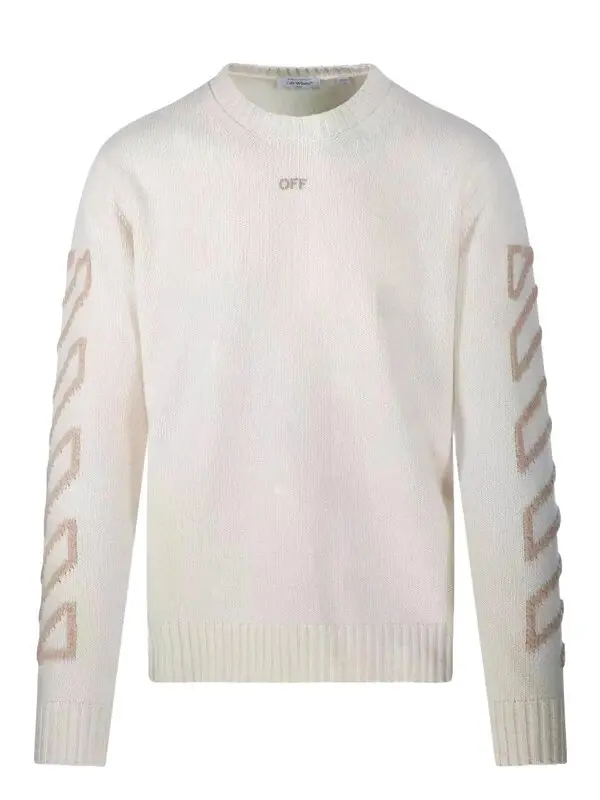 Off-White Arrows Knitted Sweater - Neutrals