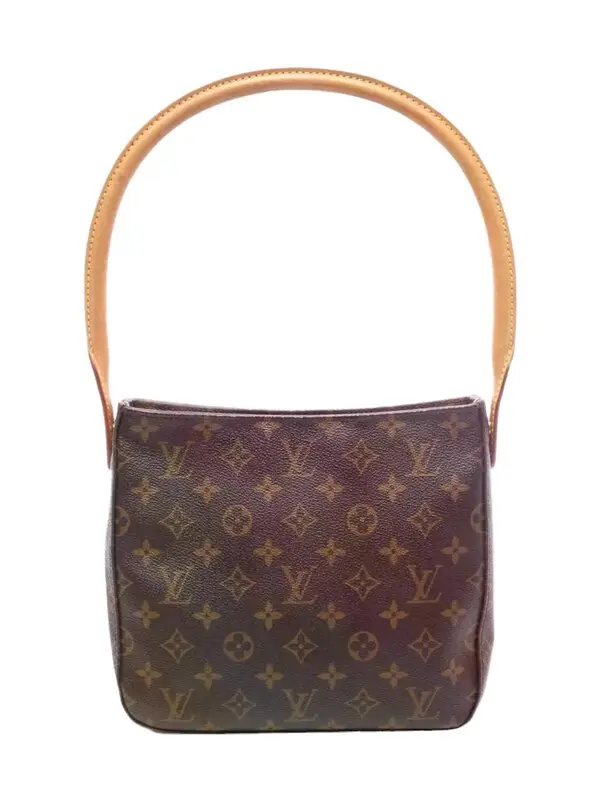 LOUIS VUITTON Monogram Canvas Looping Shoulder Bag - Brown