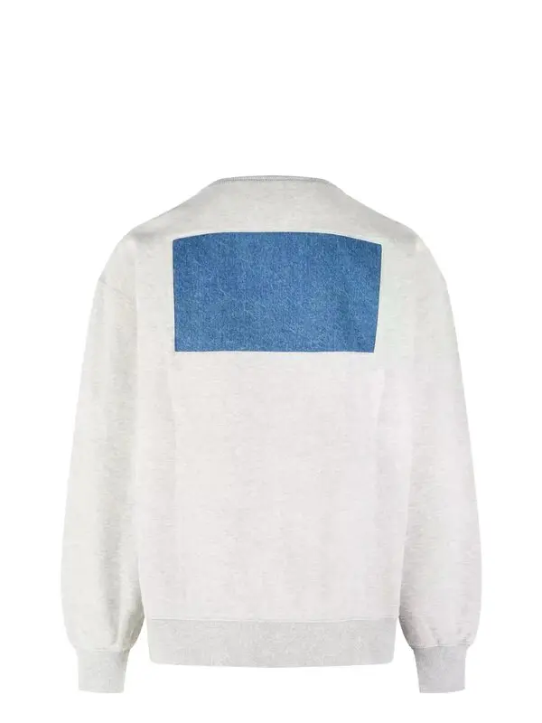 MAISON MARGIELA Denim Patchwork Crewneck Sweatshirt - Grey