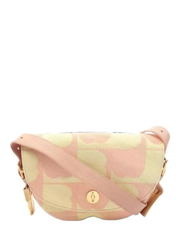 Burberry Leather-trimmed Shoulder Bag - Pink