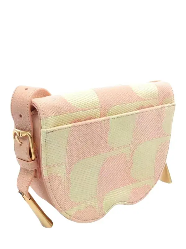 Burberry Leather-trimmed Shoulder Bag - Pink