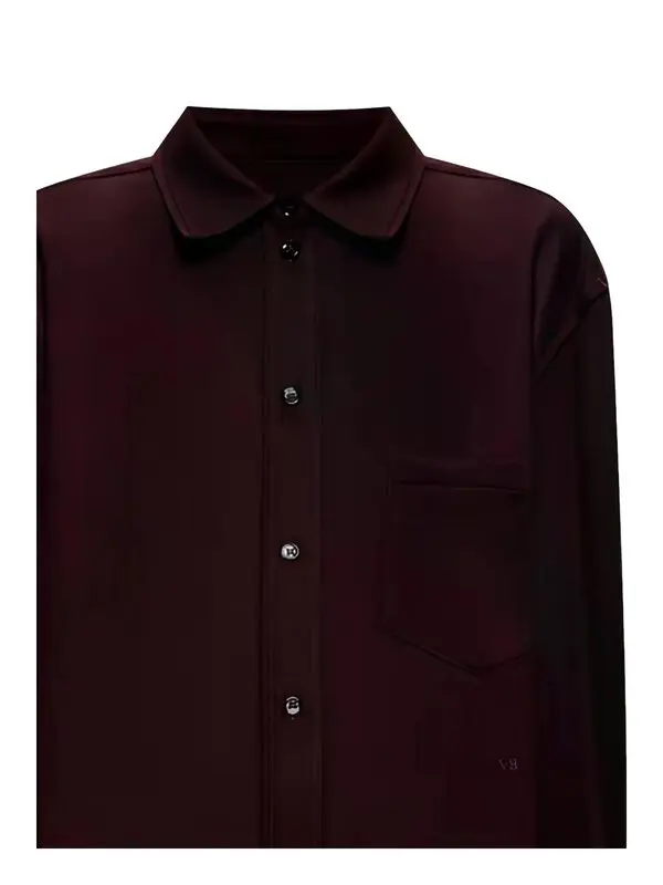 Victoria Beckham Burgundy Wool Shirt - Red