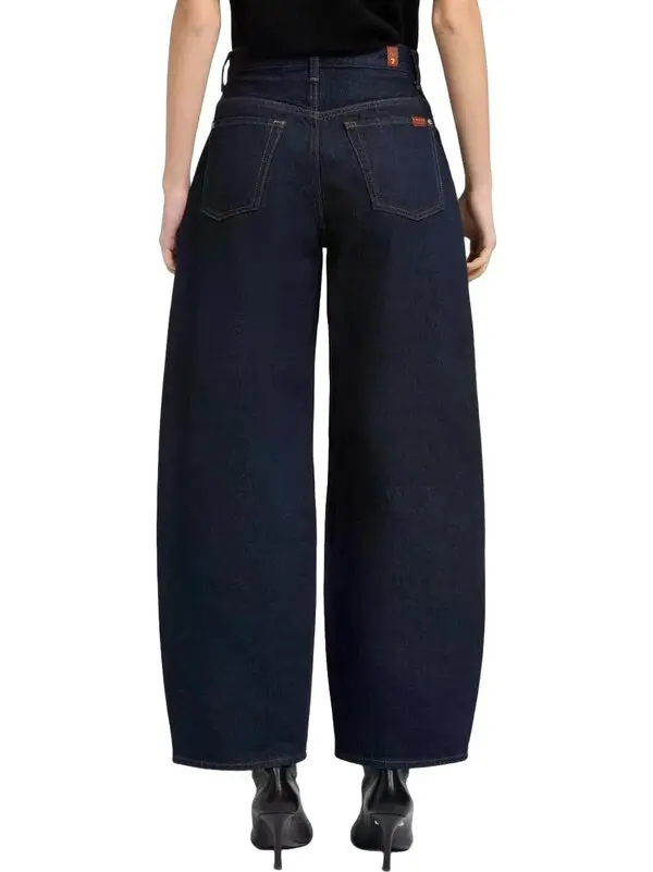 7 For All Mankind Bonnie Curvilinear Wide Leg Jeans - Blue