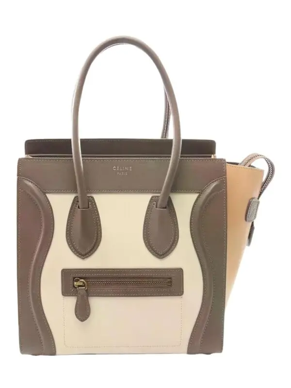 Celine 2000s Micro Luggage Tote Bag - Neutrals