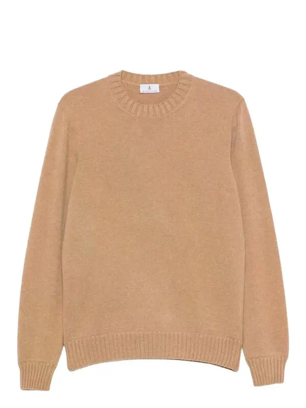 MAGAZZINO RICAMBI Ribbed-trim Crew-neck Sweater - Neutrals
