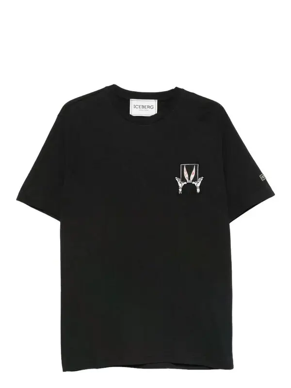 Iceberg Looney Tunes Embroidered T-shirt - Black