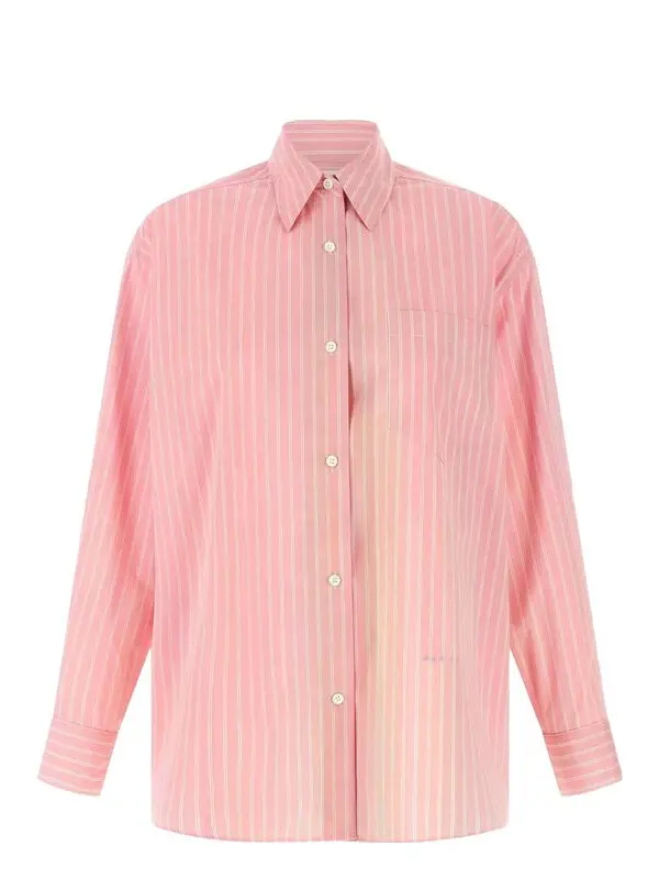 Marni Oversized Striped Shirt - Pink