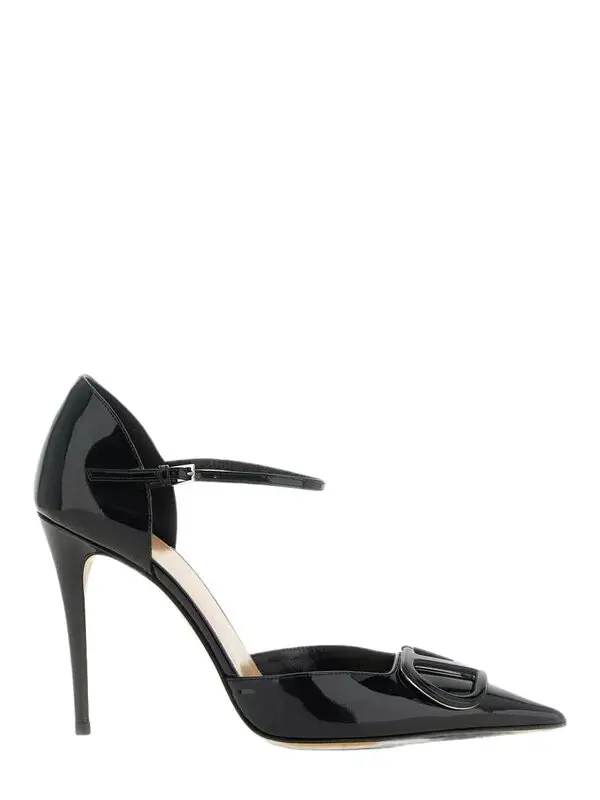 Valentino Garavani Patent Leather D'orsay Pumps - Black