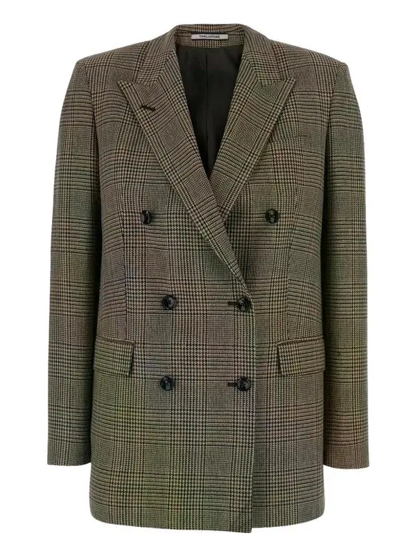 Tagliatore Jasmine Double-breasted Check-pattern Jacket - Brown