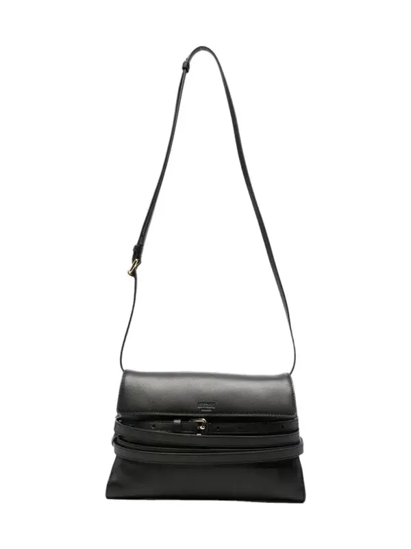 Moschino Buckled Cross Body Bag - Black