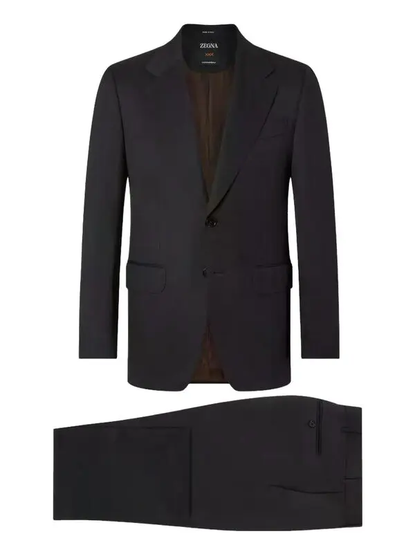 Zegna Trofeo 120mila Wool Suit - Black
