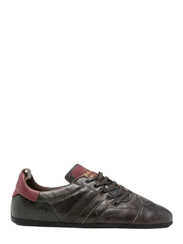 VIVIENNE WESTWOOD Drunken Trainer Leather Sneakers - Black