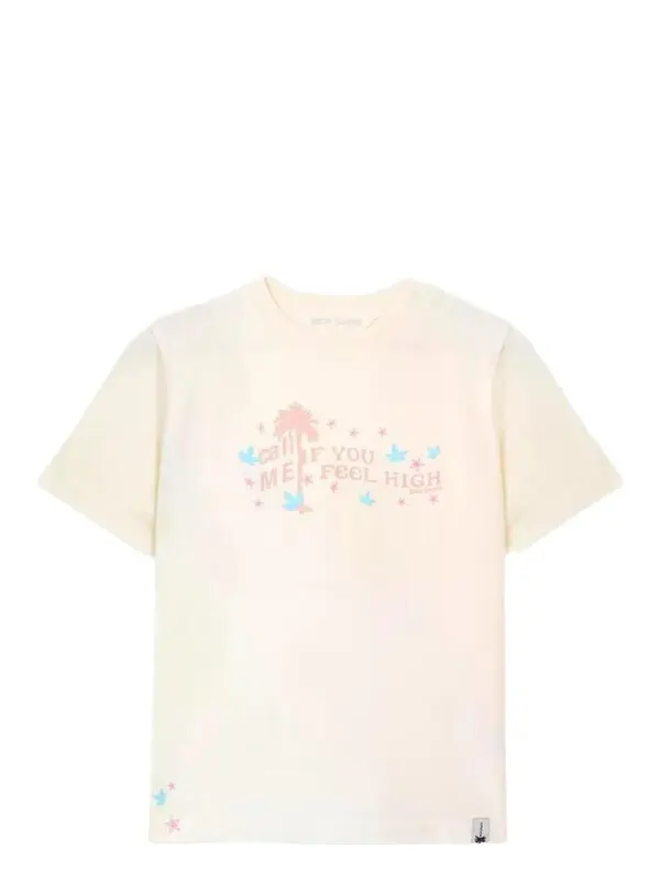 Palm Angels Feel High Regular T-shirt - Neutrals