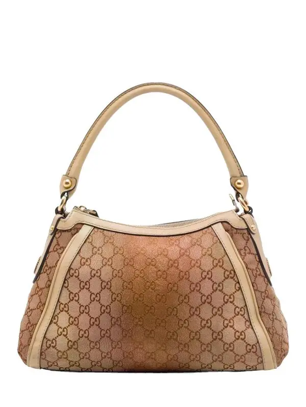 Gucci Gg Canvas Lurex Scarlett Handbag - Brown
