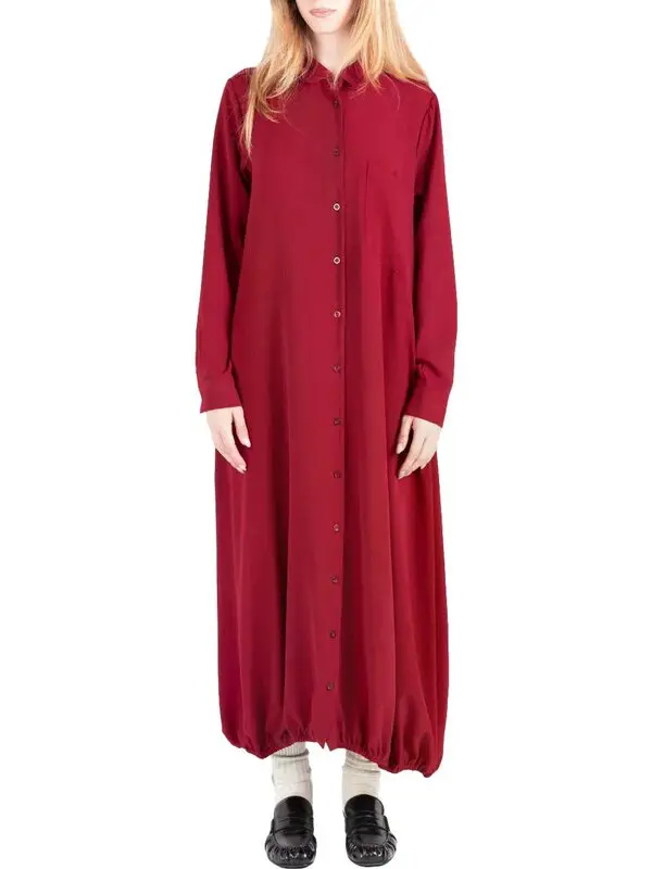 SOCIETE ANONYME Shirt Midi Dress - Red