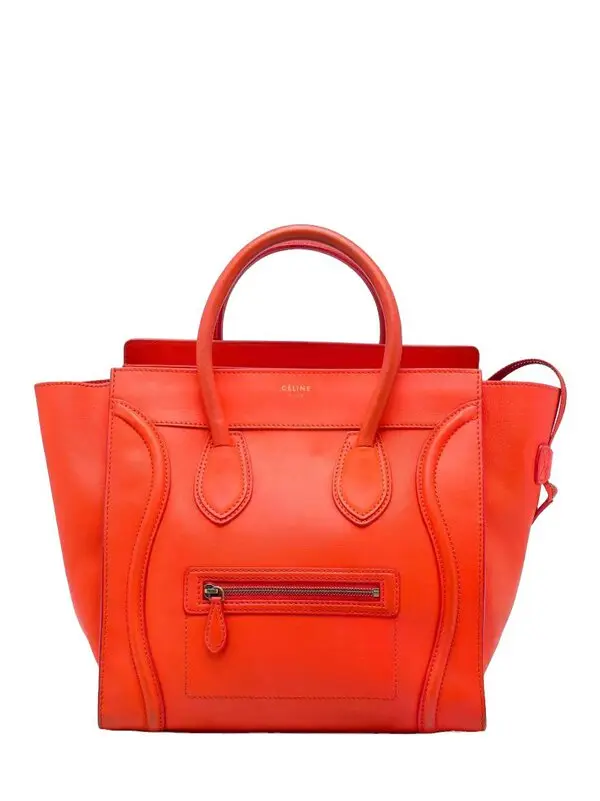 Celine Mini Luggage Tote Bag - Orange