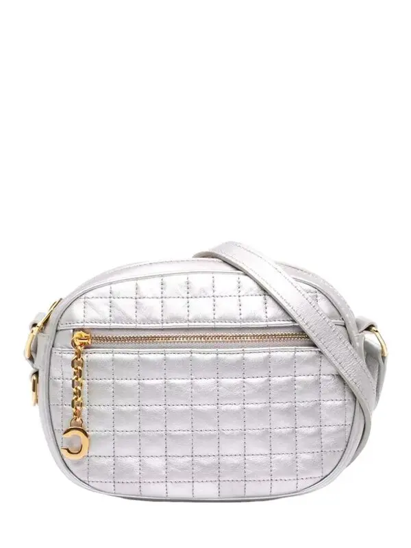 Celine 2018 Small Quilted Calfskin Camera Bag - Silver