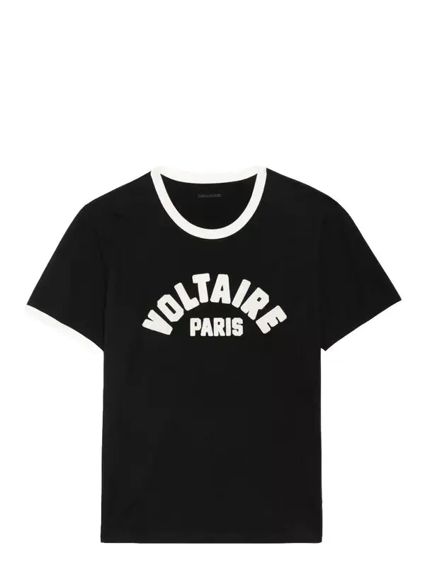 Zadig&Voltaire Logo-print Ringer T-shirt - Black