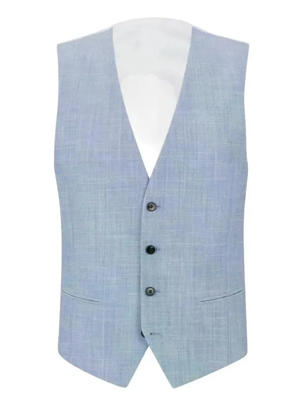 Hugo Button-fastening Waistcoat - Blue