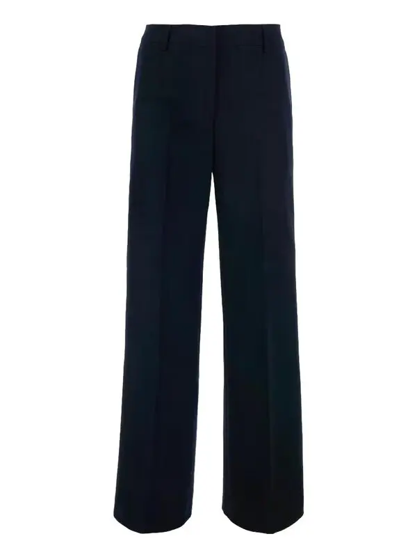PT TORINO Pressed-crease Wide-leg Trousers - Blue