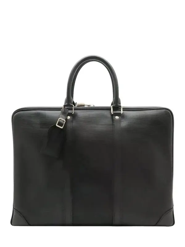 LOUIS VUITTON Epi Porte Documents Voyage Business Bag - Black