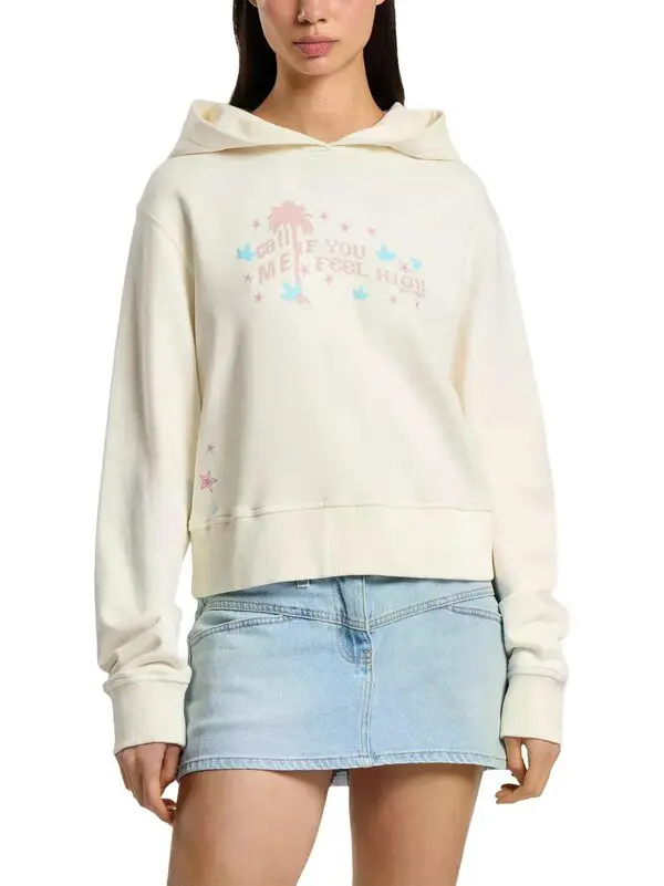 Palm Angels Regular Fit Hoodie - Neutrals