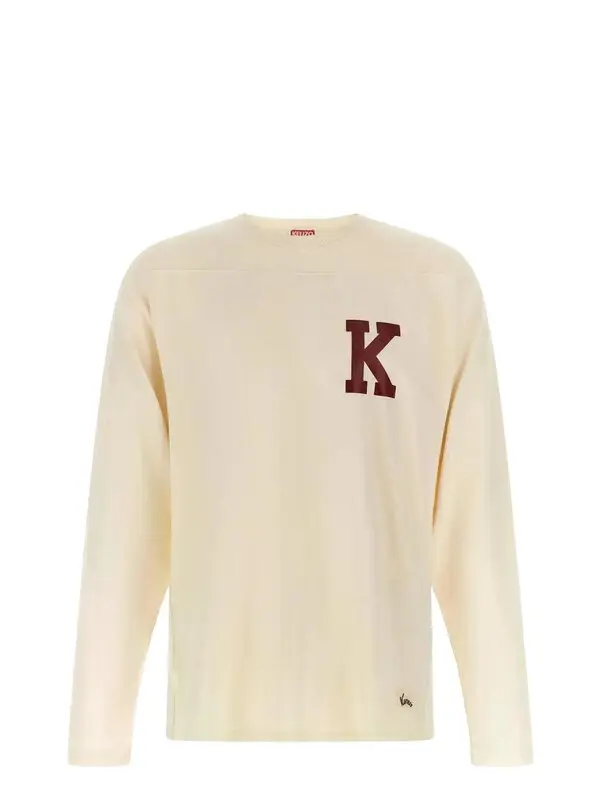 Kenzo Varsity Logo Long-sleeve T-shirt - Neutrals