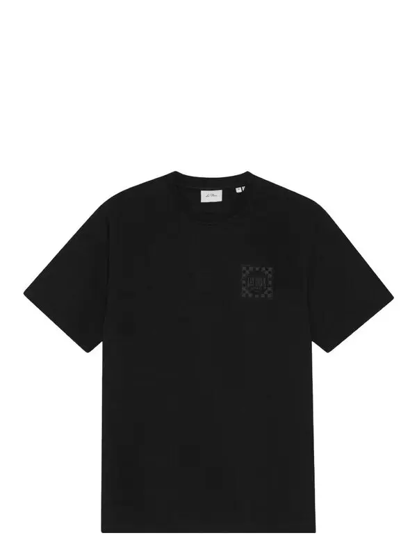LES DEUX Logo-print Cotton T-shirt - Black