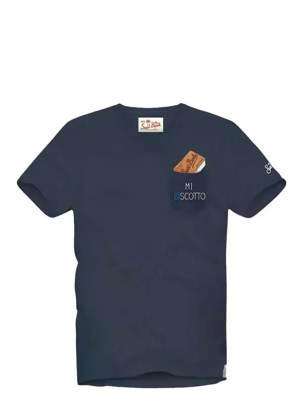 MC2 SAINT BARTH Graphic-print T-shirt - Blue