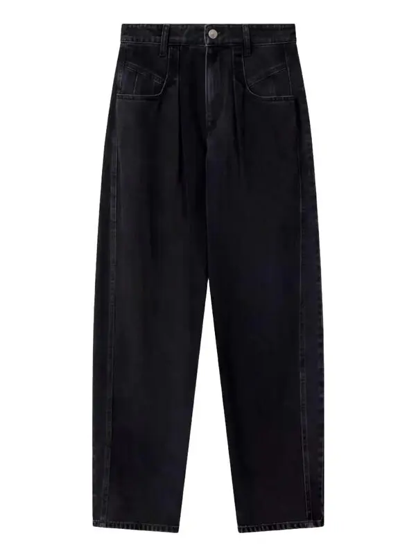 Isabel Marant Étoile Lisha Barrel Fit Denim Pants - Black