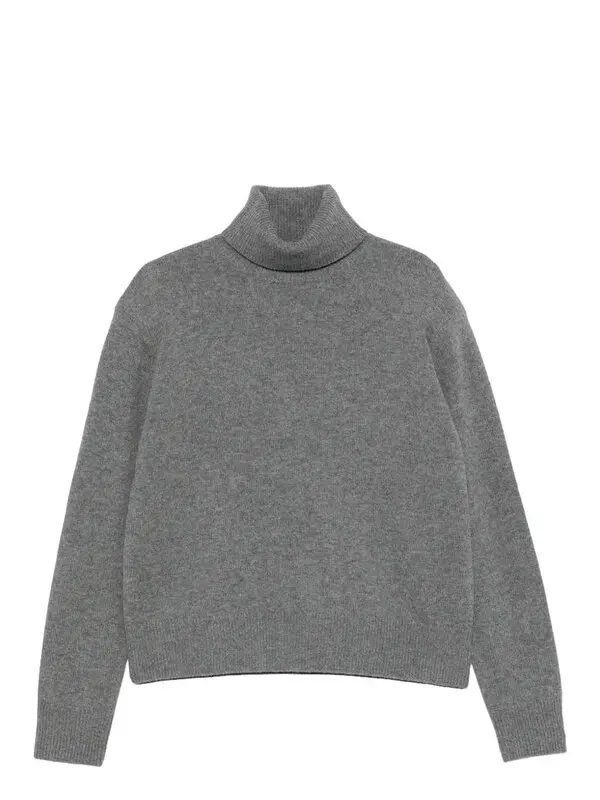 THE FRANKIE SHOP Gala Ribbed-trim Sweater - Grey