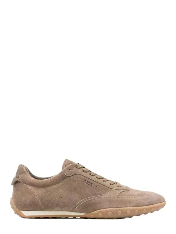 TOD'S Lace-up Suede Sneakers - Brown