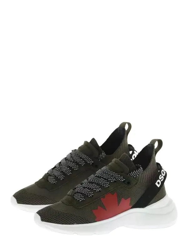 Dsquared2 Maple Leaf Motif Sneakers - Green
