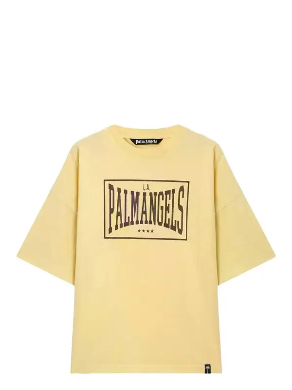 Palm Angels Box Logo Loose T-shirt - Yellow