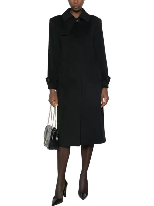 Tagliatore Bethany Button-fastening Coat - Black