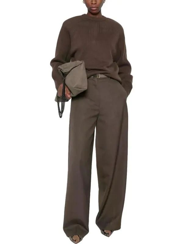 NINE:INTHE:MORNING Zina Pleated Trousers - Brown