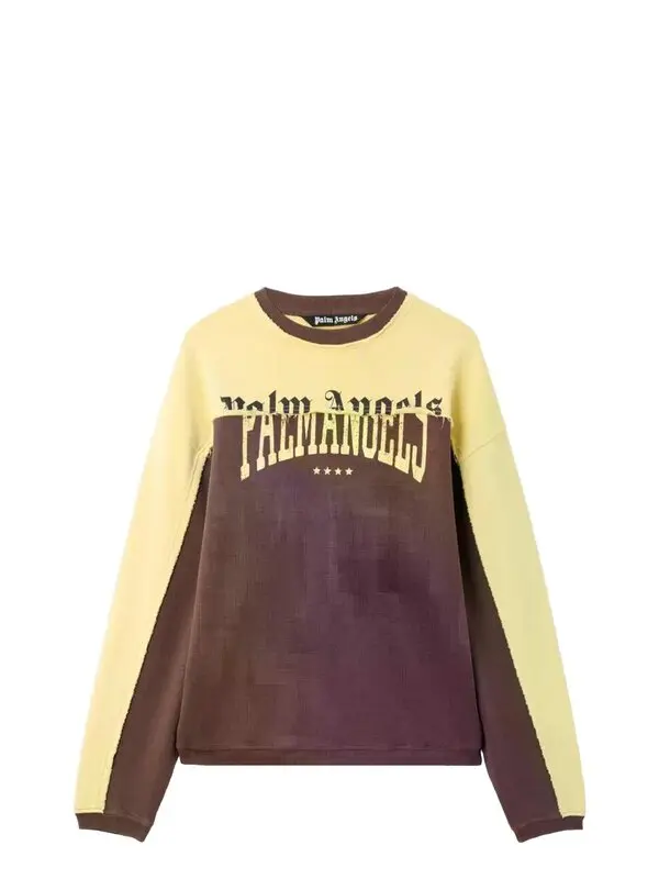 Palm Angels Vintage Logo Crewneck Sweatshirt - Brown